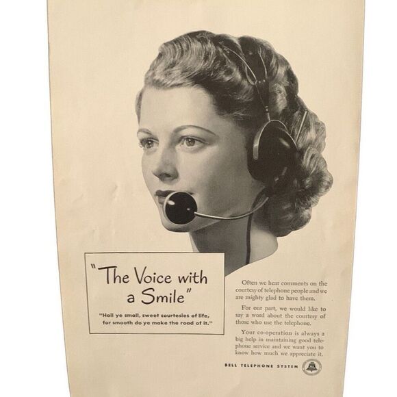 Bell Telephone | Art | Vintage 949 Belltelephone System The Voice With ...